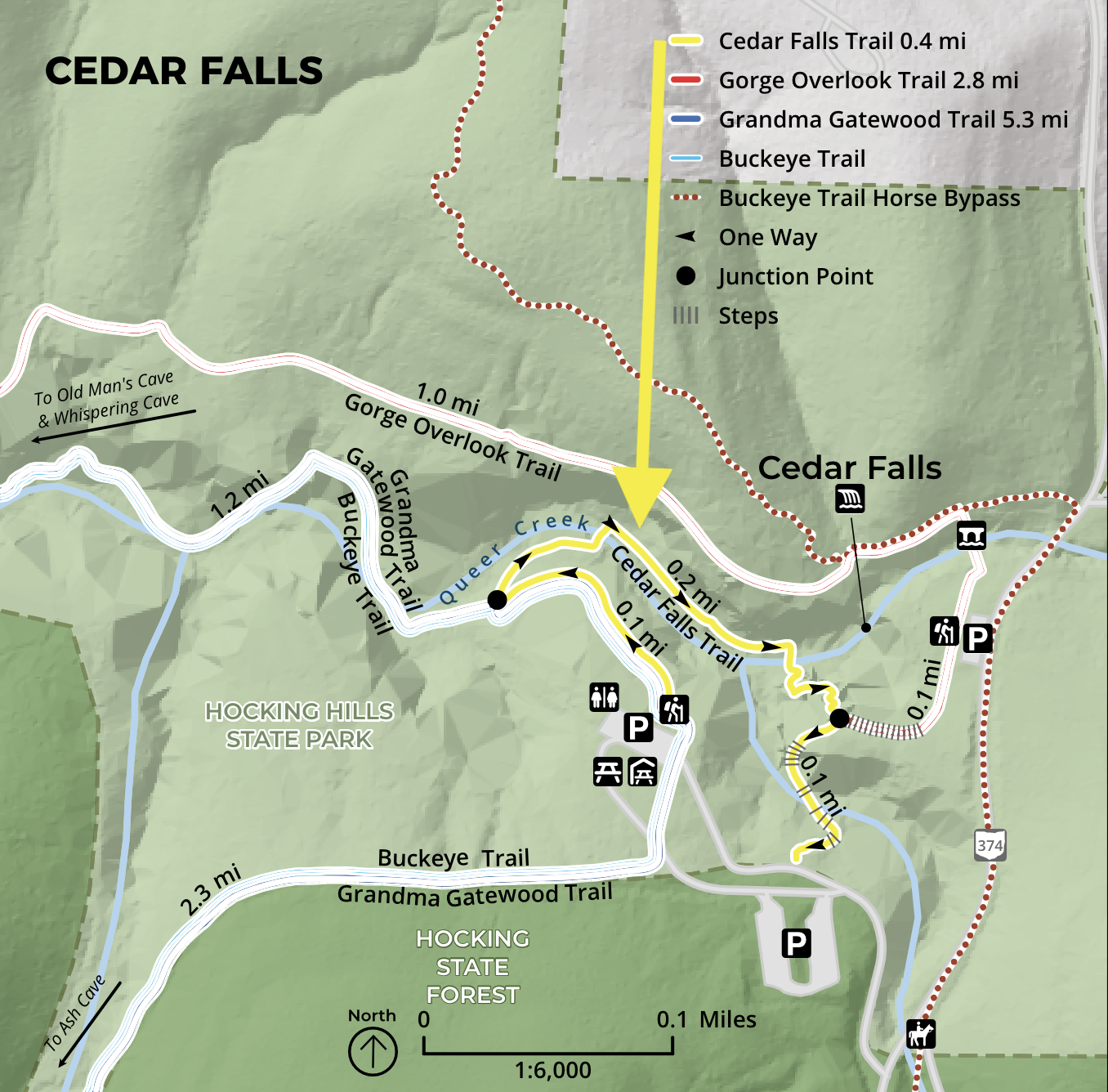 Cedar Falls at Hocking Hills State Park